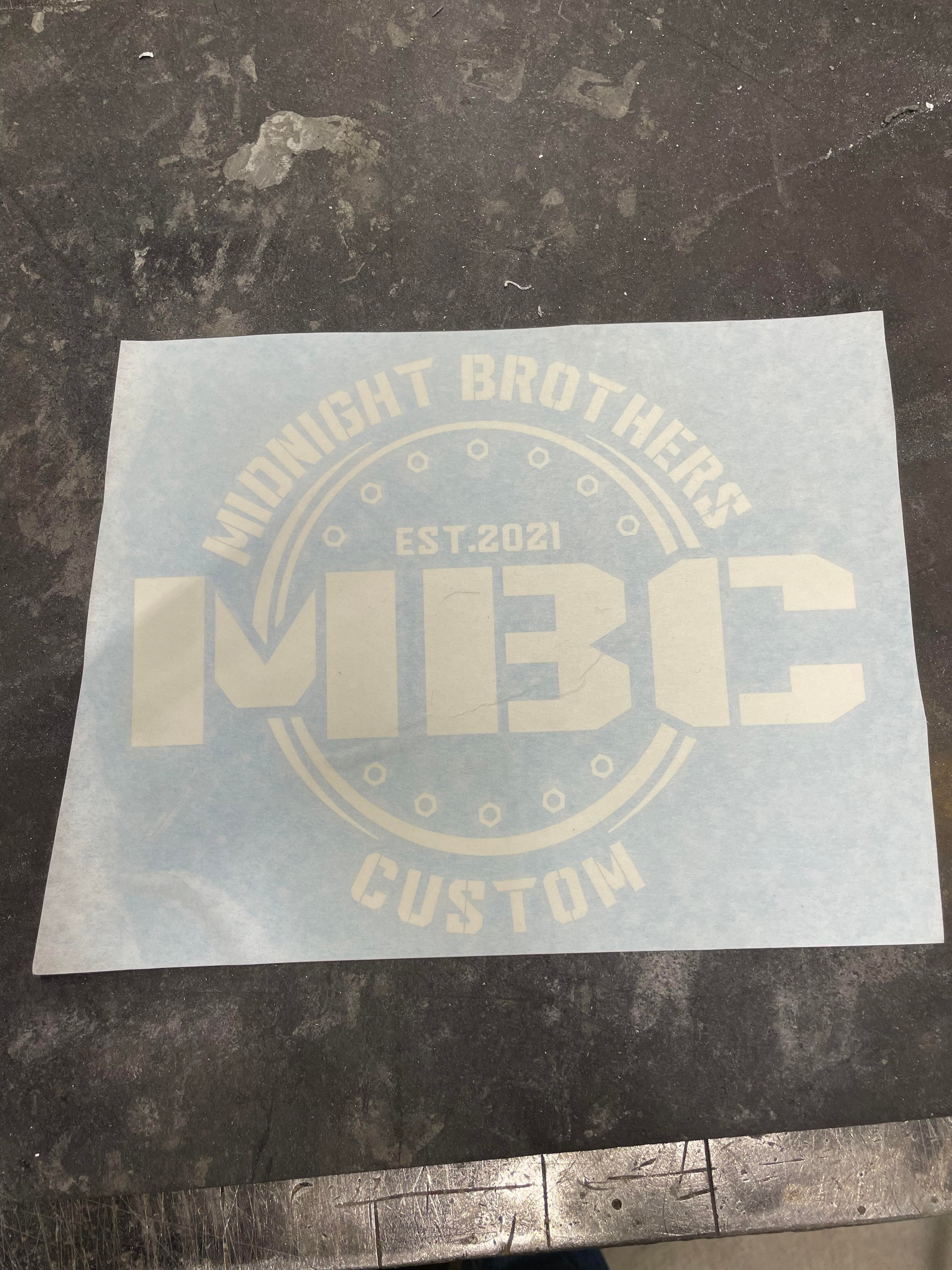 MBC 10x10 Sticker – Midnight Brothers Custom